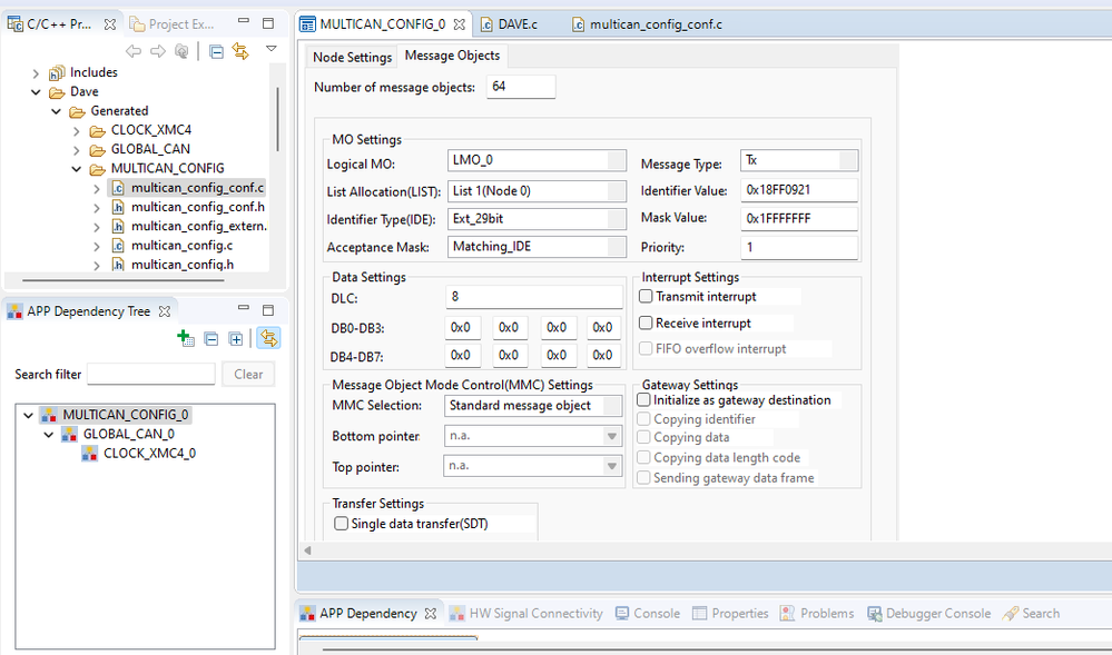 Solved: XMC4700 CAN BUS - Infineon Developer Community
