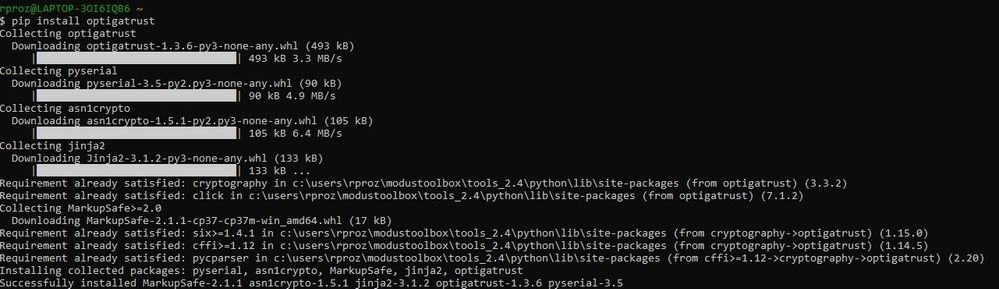 OPTIGA™ Trust M Data and Certificate Management Project for Windows