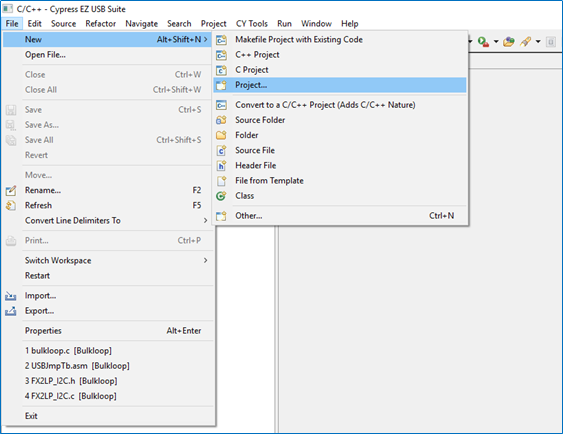 FX2LP I2C Based Debug with SDCC Compiler on Eclipse IDE