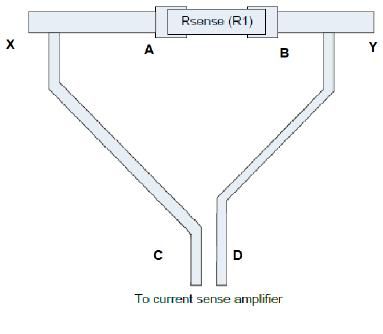 Kelvin Sense Connection for Current Sensing in PowerPSoC
