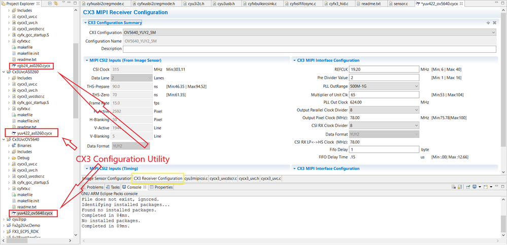 Solved: Developing a CX3 application using the MIPI Aptina... - Infineon Developer Community
