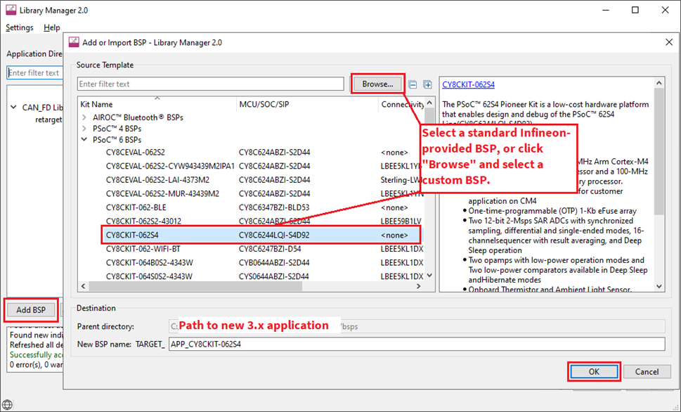 Migrating ModusToolbox™ Applications from Version 2.x to Version 3.x