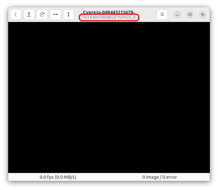 U3V Video Streaming with Aravis Player - EZ-USB™ FX3 Camera Kit