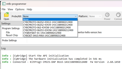 ModusToolbox Programmer Support for CYW920829M2EVK-02 REV04: Everything ...