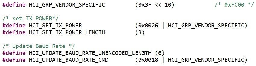 Using Vendor Specific Commands In Anycloud Bluetooth Applications