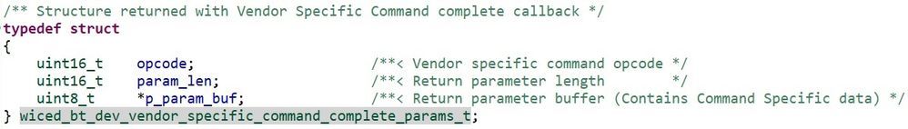 Using Vendor Specific Commands In Anycloud Bluetooth Applications