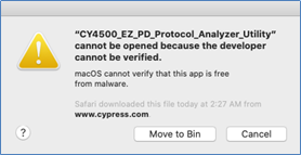 Using the EZ-PD™ Protocol Analyzer Utility 3.1.0