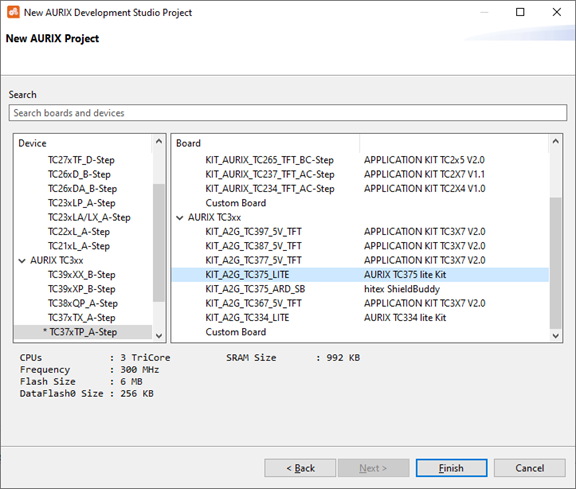 Creating a Library Project in AURIX™ Development Studio - AURIX™ MCU