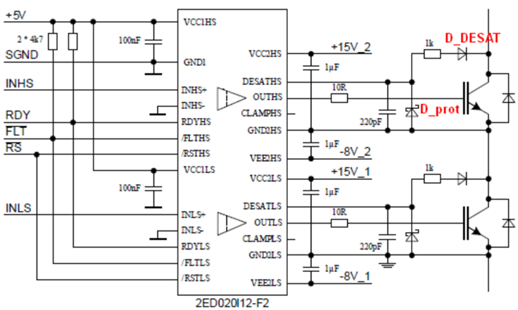 Desat Detection Circuit in Parallel Device - EiceDRIVER™