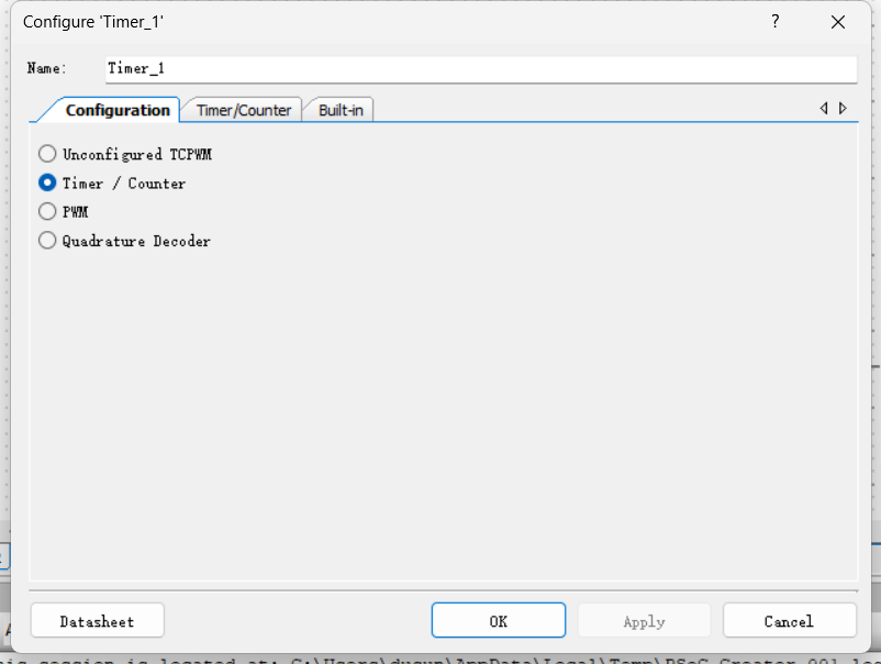 Solved: CY8C4147AZI-445 basic Timer setting query - Infineon Developer Community