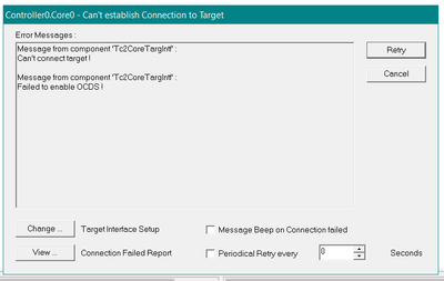 Solved: While flashing program using UDE getting error OCD... - Infineon Developer Community