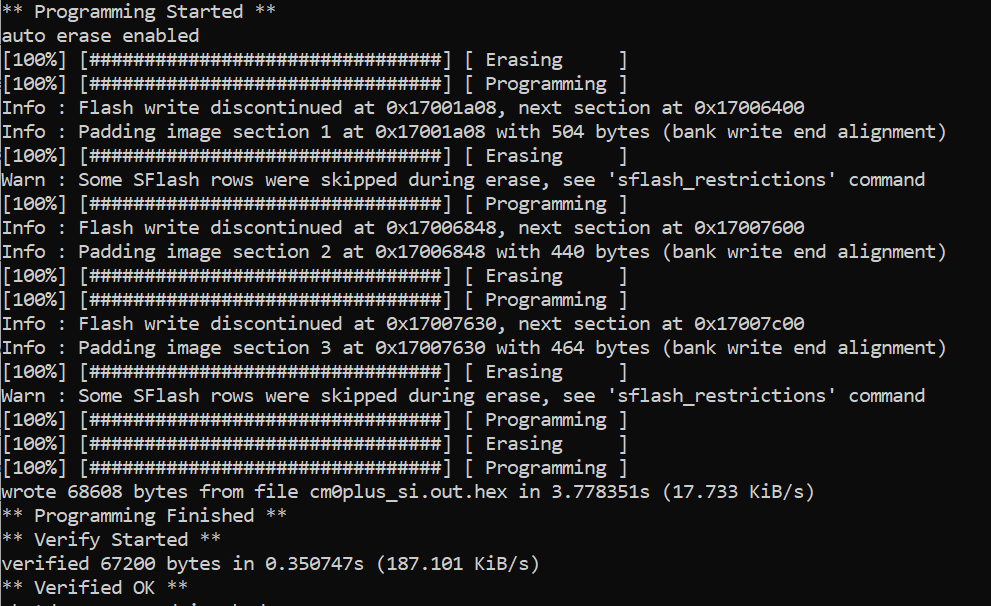 The test procedure for core_auth_RSA in IAR workbench