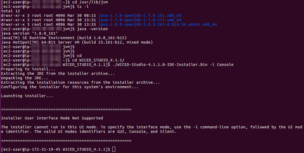 Solved: Installing WICED_Studio_installer.bin in console U ...