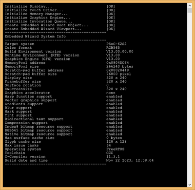 Getting started with an UI application for PSoC™ 6 and Embedded Wizard