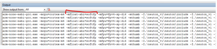 Solved: error: VFP register arguments - Infineon Developer Community