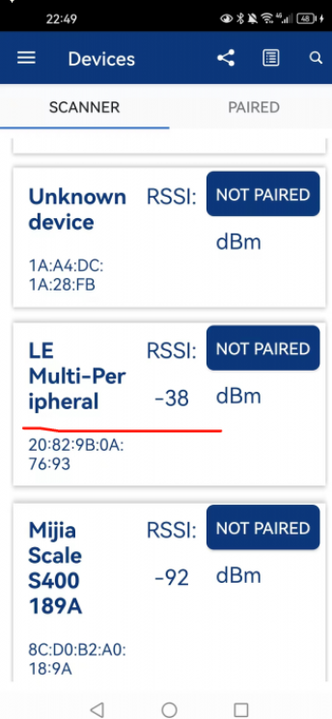 CYW20829 蓝牙 BLE 与手机 APP连接调试