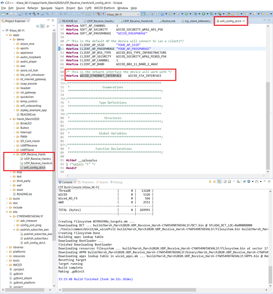 Solved: Data reception over Ethernet using UDP and storing... - Infineon Developer Community