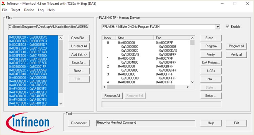 Flashing Firmware to AURIX™ 60GHz Radar Baseboard:... - Infineon Developer Community