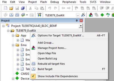 对TLE9879 EVALKIT电机例程使用的补充说明 - Infineon Developer Community