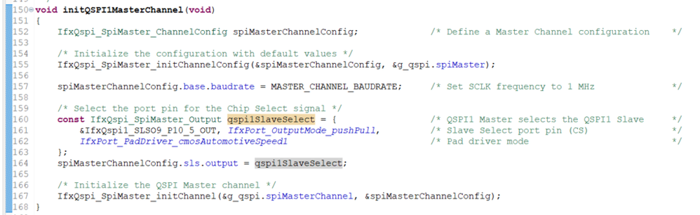 Configuring AURIX™ 2G SPI code example to work for... - Infineon Developer Community