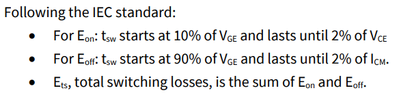 Solved: The definition of turn-on energy (Eon) & turn-off ...