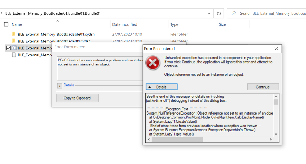 Solved: Psoc 4 BLE: ERROR, Region Ram overflowed with stac ...