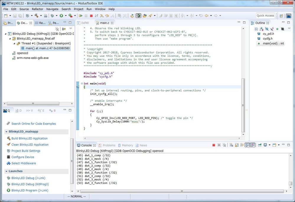 Solved: LED cannot blink even programming successfully wit ...