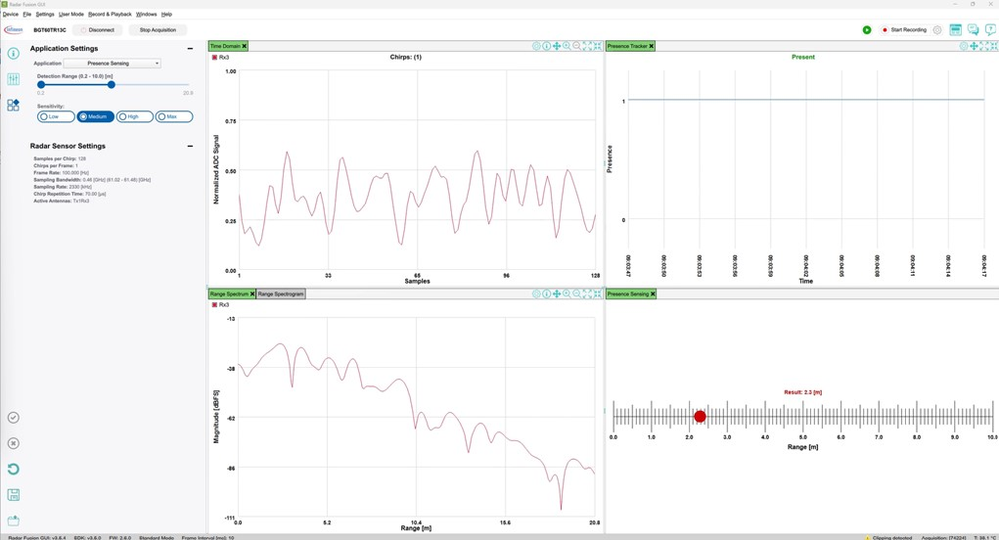Radar Development Kit (RDK) - Presence Detection Application