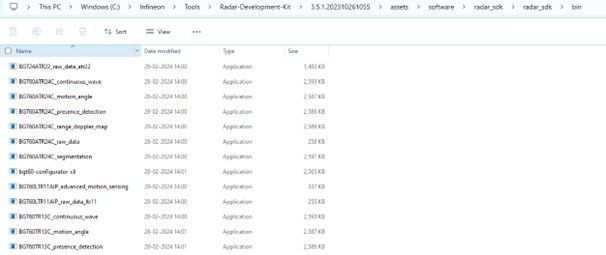 Radar Development Kit (RDK) - Presence Detection Application