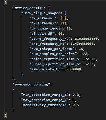 Radar Development Kit (RDK) - Presence Detection Application