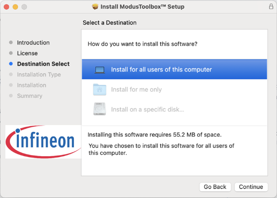 Installing ModusToolbox™ software - Infineon Developer Community