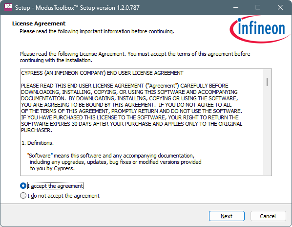 Installing ModusToolbox™ software - Infineon Developer Community