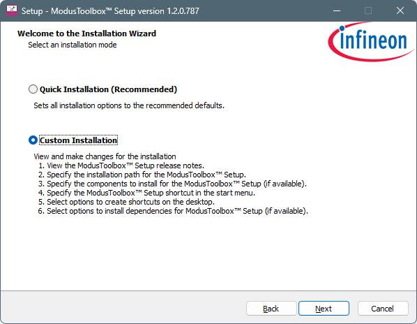 Installing ModusToolbox™ software - Infineon Developer Community