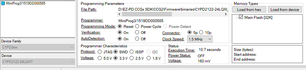 Solved: Cannot programming CY4521 - Infineon Developer Community