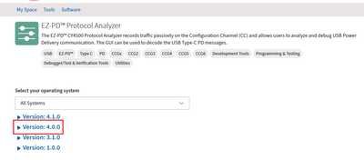 Solved: EZ-PD Protocol Analyzer Utility 4.1.0 can't open g ...