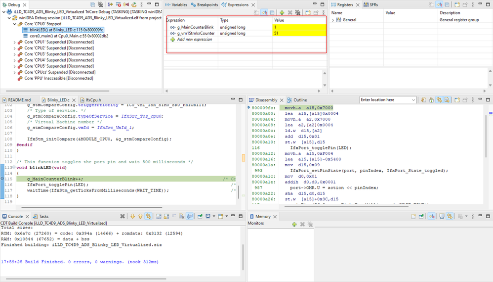 AURIX TC4x 单片机入门：在免费的 ADS Limited 开发平台上实现 Blinky L... - Infineon Developer Community