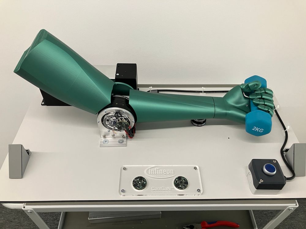 Compact GaN-based motor drive for humanoid robot arms