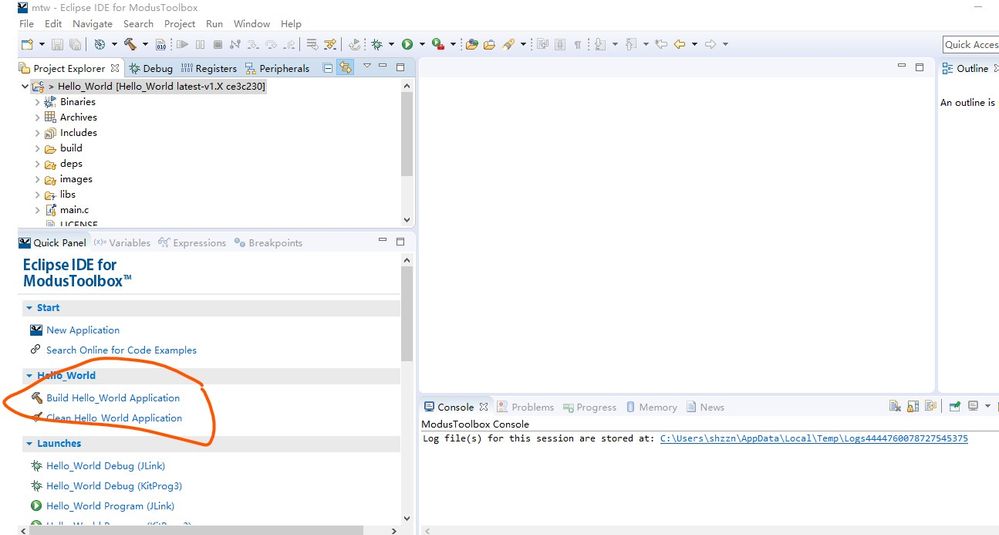 已解决: Modus Toolbox 2.1 新建应用后，选择BSP空白 - Infineon Developer Community