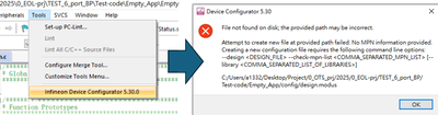 已解决: Run Device configurator on KEIL IDE issue - Infineon Developer ...
