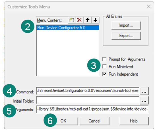 Integrate device configurator with Keil µ Vision I... - Infineon ...