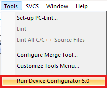 Integrate device configurator with Keil µ Vision I... - Infineon ...