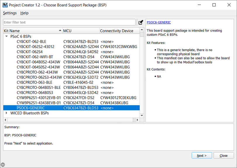 Custom BSP using ModusToolbox™ software 2.2 to 2.4 - Infineon Developer Community
