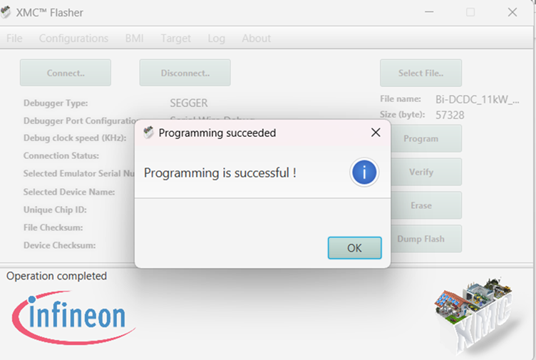 Flashing the software to the REF-DAB11KIZSICSYS vi... - Infineon Developer Community