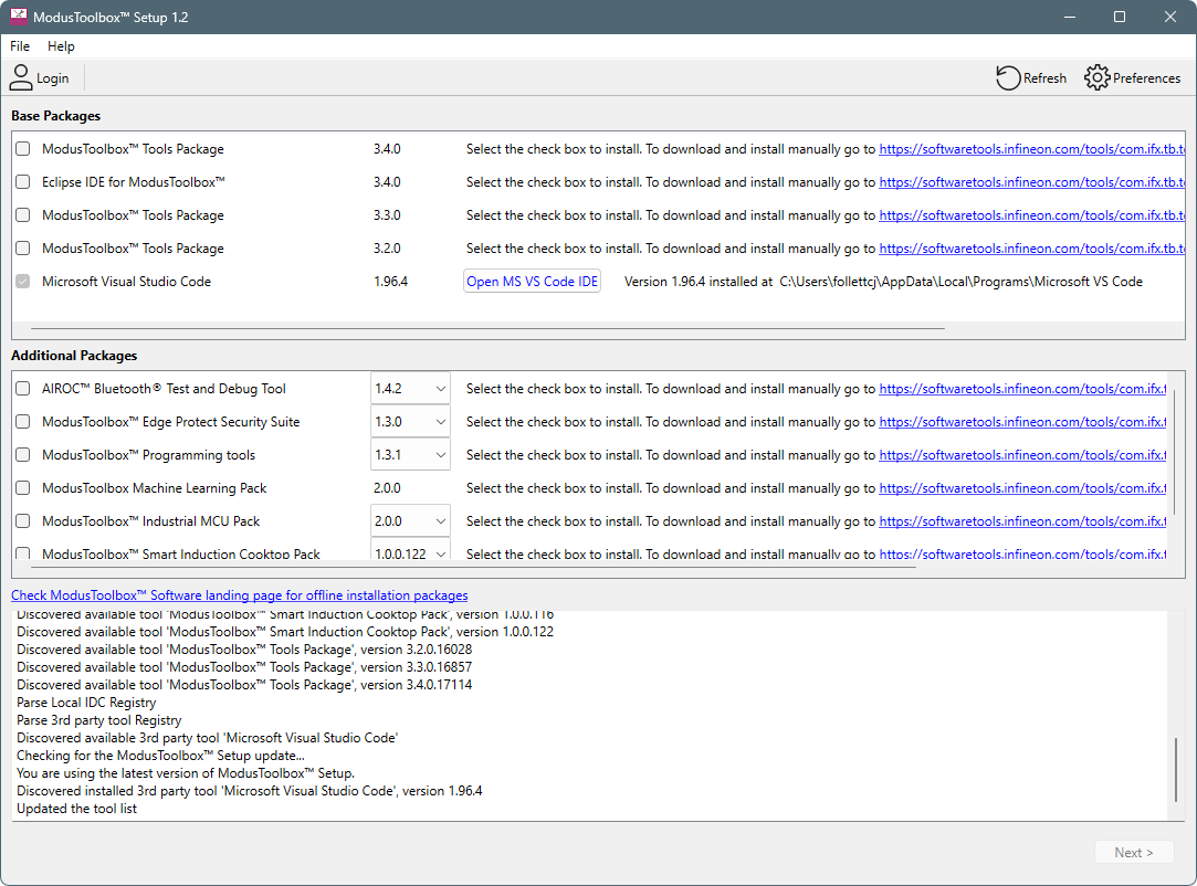 Installing ModusToolbox™ software - Infineon Developer Community