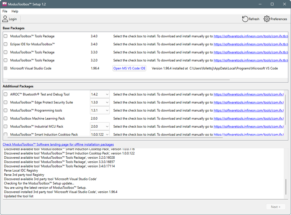Installing ModusToolbox™ software - Infineon Developer Community