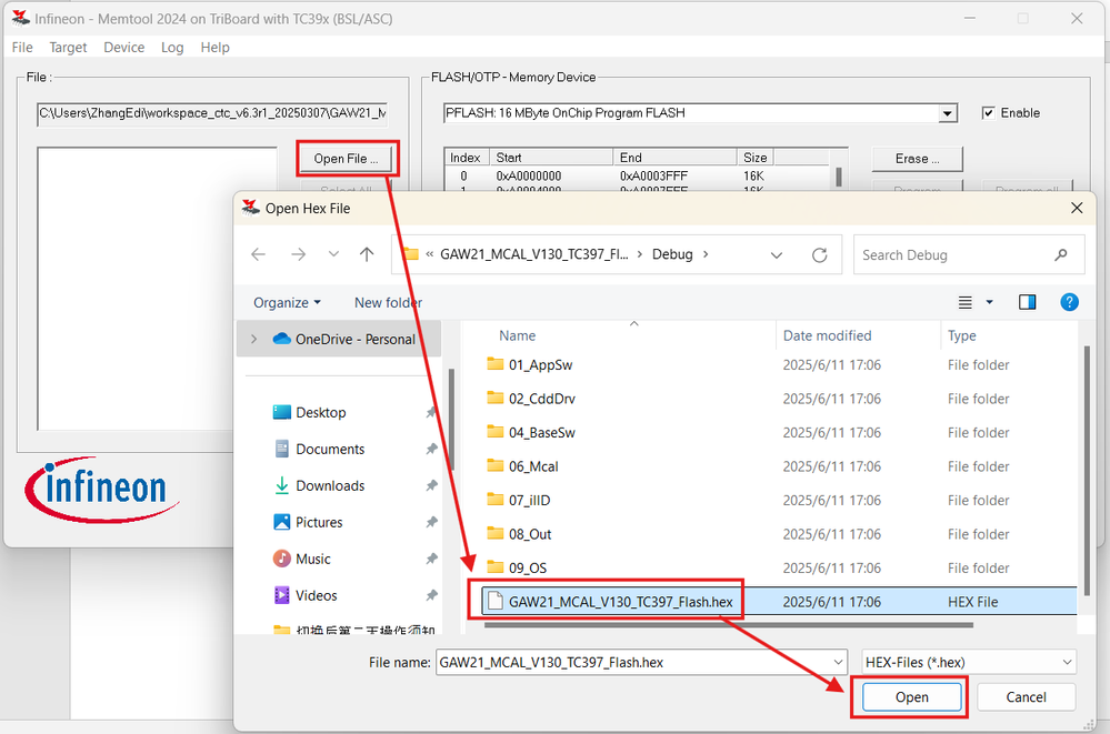 利用Memtool进行TC3xx Flash读写保护测试 - Infineon Developer Community