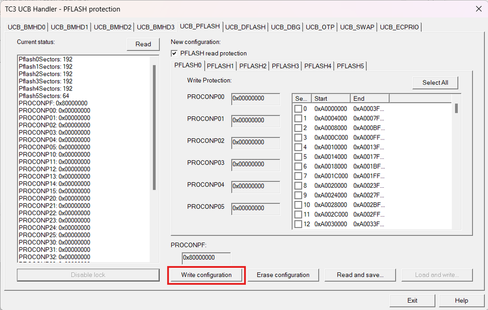 利用Memtool进行TC3xx Flash读写保护测试 - Infineon Developer Community