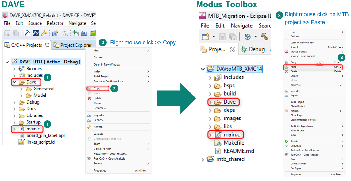 Migrate DAVE™ XMC™ projects to ModusToolbox™ - Infineon Developer Community