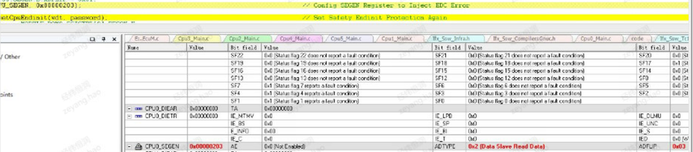 SRI总线EDC读取阶段错误注入 - Infineon Developer Community