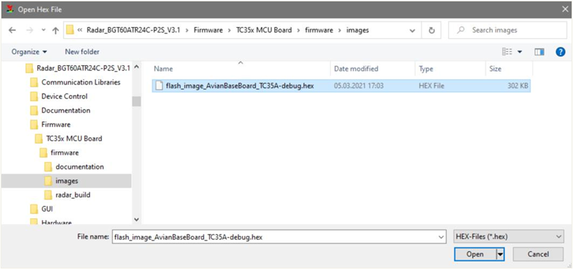 Flashing Firmware to AURIX™ 60GHz Radar Baseboard:... - Infineon Developer Community